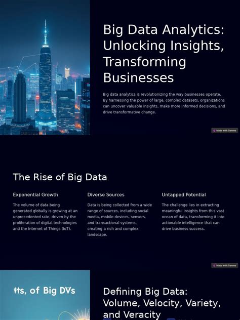 Big Data Analytics Unlocking Insights Transforming Businesses Pdf Big Data Analytics