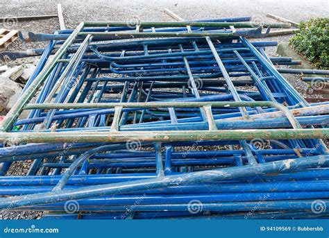 Scaffolding Storage In The Construction Site Scaffolding Element Scaffolding Storage In The Construction Site Scaffolding Element
