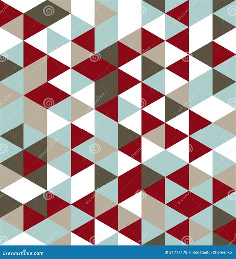 Abstract Triangle Seamless Pattern Soft Color Stock Vector Illustration Of Concept