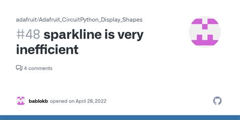 sparkline is very inefficient · issue 48 · adafruit adafruit circuitpython display shapes · github