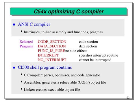 Ppt Signal And Image Processing On The Tms320c54x Dsp Powerpoint