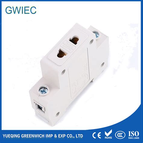 220v din rail mount 3 pin 16 amp socket modular module socket and