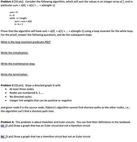 solved problem 2 [10 ﻿pts] ﻿consider the following
