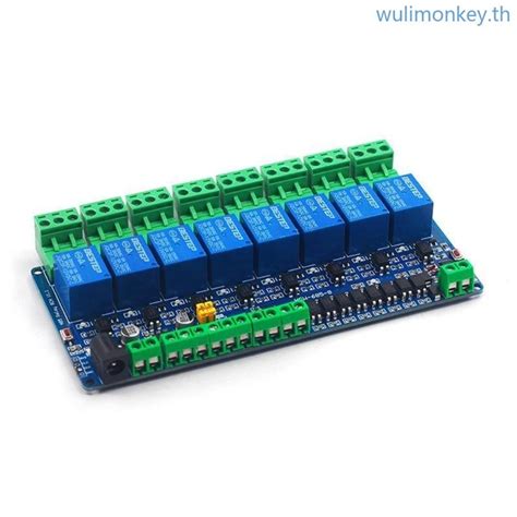 Wu Modbus Rtu 8 ช่อง 12v รีเลย์โมดูล Featuring Rs485 อินพุตเอาต์พุต Shopee Thailand