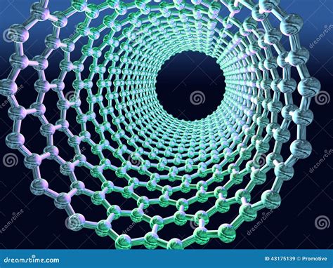 Inside Nanotube Computer Artwork Stock Illustration Illustration Of