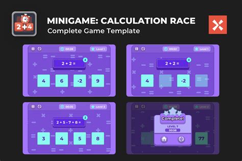 Calculation Race Game Template