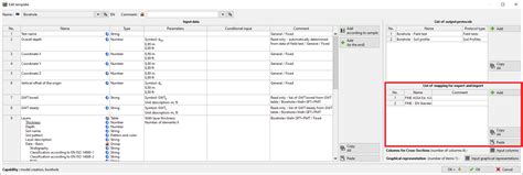 Mapping For Export And Import Template Input Online Help GEO