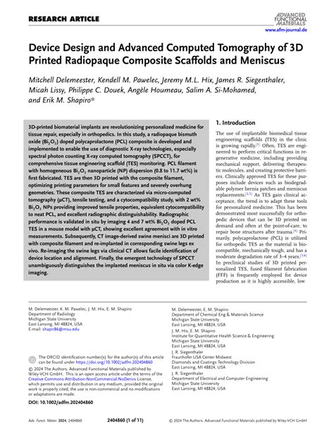 Pdf Device Design And Advanced Computed Tomography Of 3d Printed Radiopaque Composite