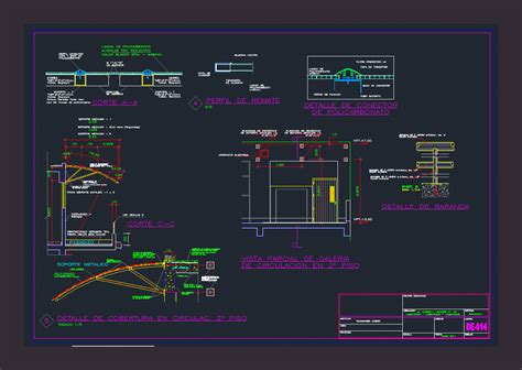 Polycarbonate Ceiling Dwg Detail For Autocad • Designs Cad