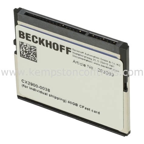 Beckhoff Cx2900 0038 Beckhoff Cfast Card 3d Flash Extended