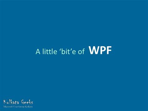 The Magic Of Wpf And Mvvm