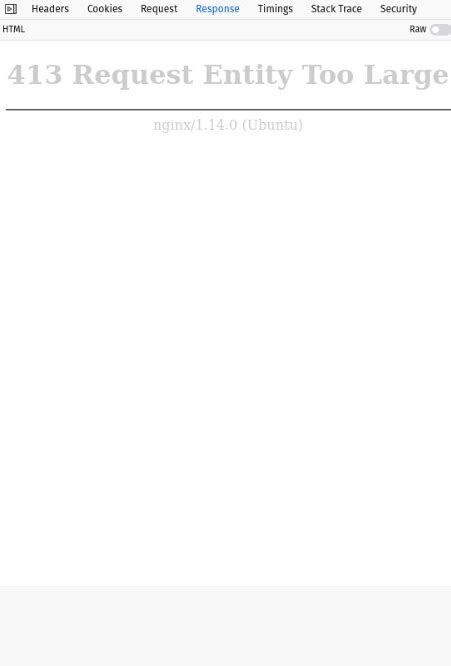 Reactjs Nginx Giving Out A Request Entity Too Large Stack Overflow