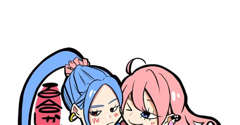 オリジナル 百合しか勝たんステッカー 睦美のイラスト Pixiv