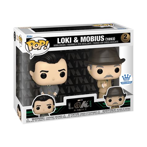 Loki Series Loki And Mobius 1893 2 Pack Exclusive Pop Vinyl Figur