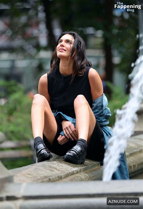 Kendall Jenner Strips Down For Sexy Calvin Klein Photoshoot In Nyc Aznude