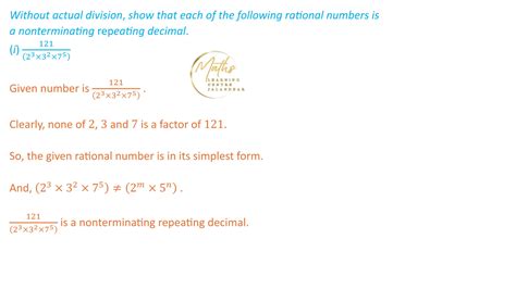 To Test Decimal Representation Of Rational Numbers Pdf