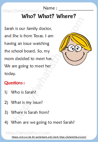 Reading Comprehension With Who What Where When Exercise 4 Your Home Reading Comprehension With Who What Where When Exercise 4 Your Home