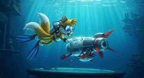 Tails Working In His Underwater Lab By Chrisgraduate28 On Deviantart