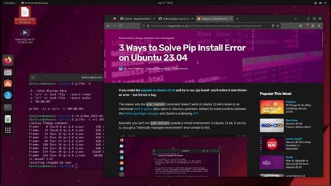 Ubuntu 2304 And Debian Python Pip Install Doesnt Work Use Pipx Instead Youtube