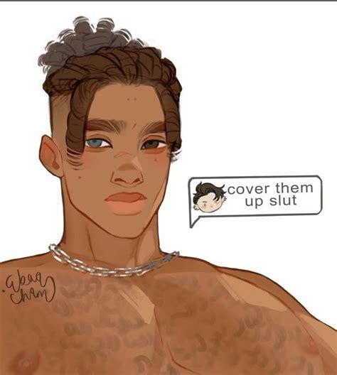 Male Cartoon Characters Anime Boy Hair Blue Hair Anime Boy Oc Afro