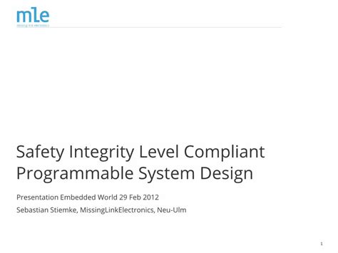 PDF Safety Integrity Level Compliant Programmable System Design DOKUMEN TIPS