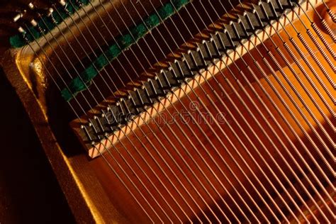 Piano Strings Sound Tuning Music Stock Photo Image Of Black Closeup 113846042