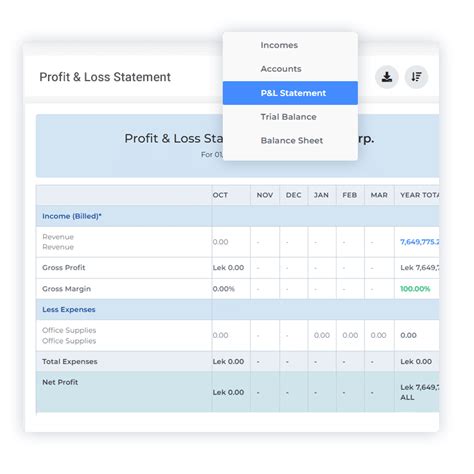 P L Statement Invoice Crowd