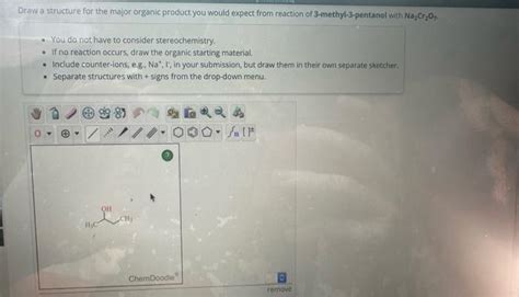 Solved Draw a structure for the major organic product you | Chegg.com