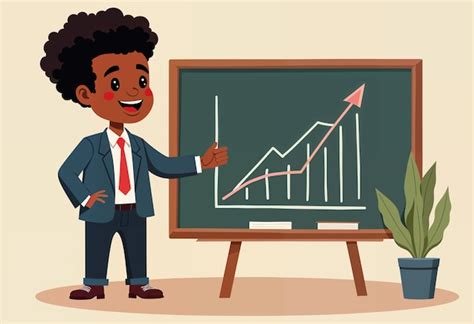 비즈니스 그래픽 프레젠테이션 일러스트레이션 Ai 생성 이미지