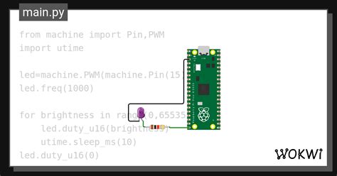 Dimming External Led Wokwi Esp32 Stm32 Arduino Simulator