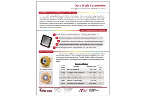 Detector Solutions For Euv Duv Lithography And Metrology