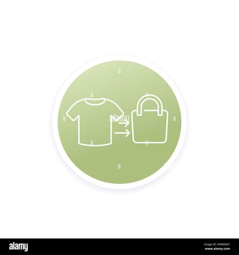 Upcycling Line Icon Reuse Old Clothes Vector Stock Vector Image And Art