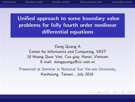 Pdf Unified Approach To Some Boundary Value Problems For Fully Fourth Order Nonlinear