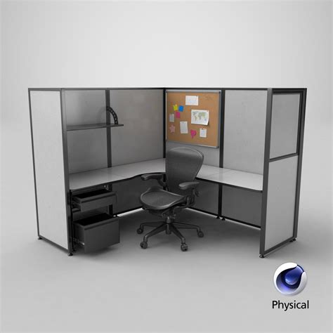 Detailed Cubicle Model Turbosquid 2009118
