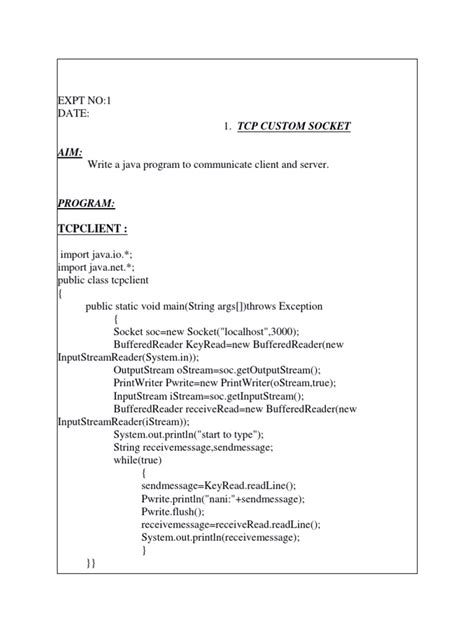 tcpclient pdf java servlet communications protocols