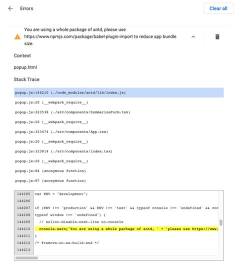 Error You Are Using A Whole Package Of Antd Please Use Https Npmjs Package Babel
