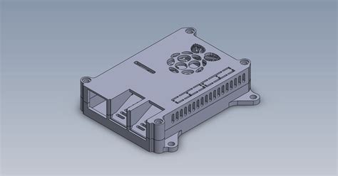 Free 3d File Rasp Pi Logo Vented Case・3d Print Design To Download・cults