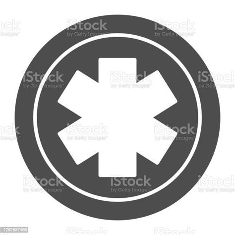 의료 스타 솔리드 아이콘 의료 개념 흰색 배경에 응급 별 기호 모바일 개념 및 웹 디자인을위한 글리프 스타일의 의료 생활 스타 아이콘 벡터 그래픽 0명에 대한 스톡 벡터