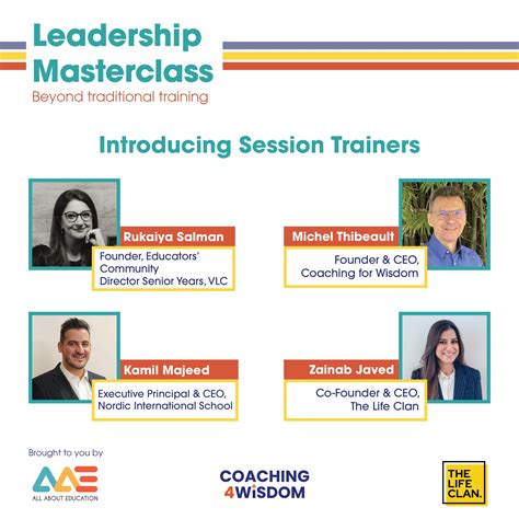 Leadership Masterclass All About Education