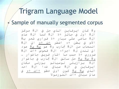 Ppt Language Model Based Arabic Word Segmentation Powerpoint Presentation Id 3568328