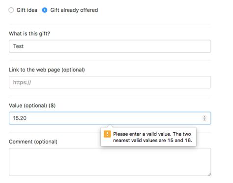 t value is placeholder is float but validation expects integer