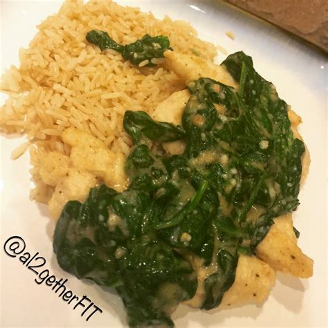 Al2getherfit Spinach Chicken Parmesan