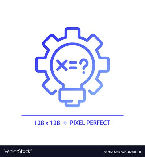 Stem In Mathematics Pixel Perfect Gradient Linear Vector Image