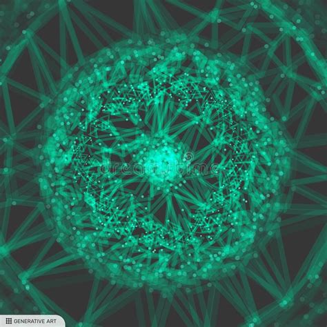 Lattice Structure Science Or Technology Background Graphic Design 3d Grid Surface Stock