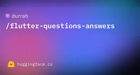 durrah flutter questions answers · datasets at hugging face