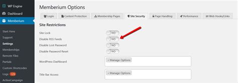 Disable Rss Feeds Memberium For Activecampaign Wordpress Membership