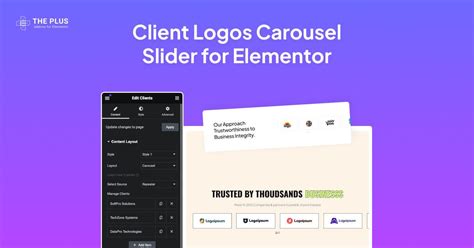 Client Logos Carousel For Elementor The Plus Addons For Elementor