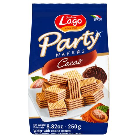 Gastone Lago Party Wafers Cacao 250g Sweet Biscuits Iceland Foods