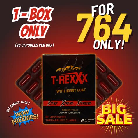 T Rexxx Capsule Amazing 1 Box Only Lazada Ph