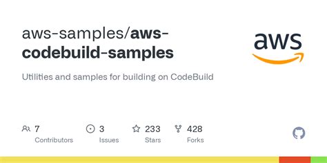 Github Aws Samplesaws Codebuild Samples Utilities And Samples For